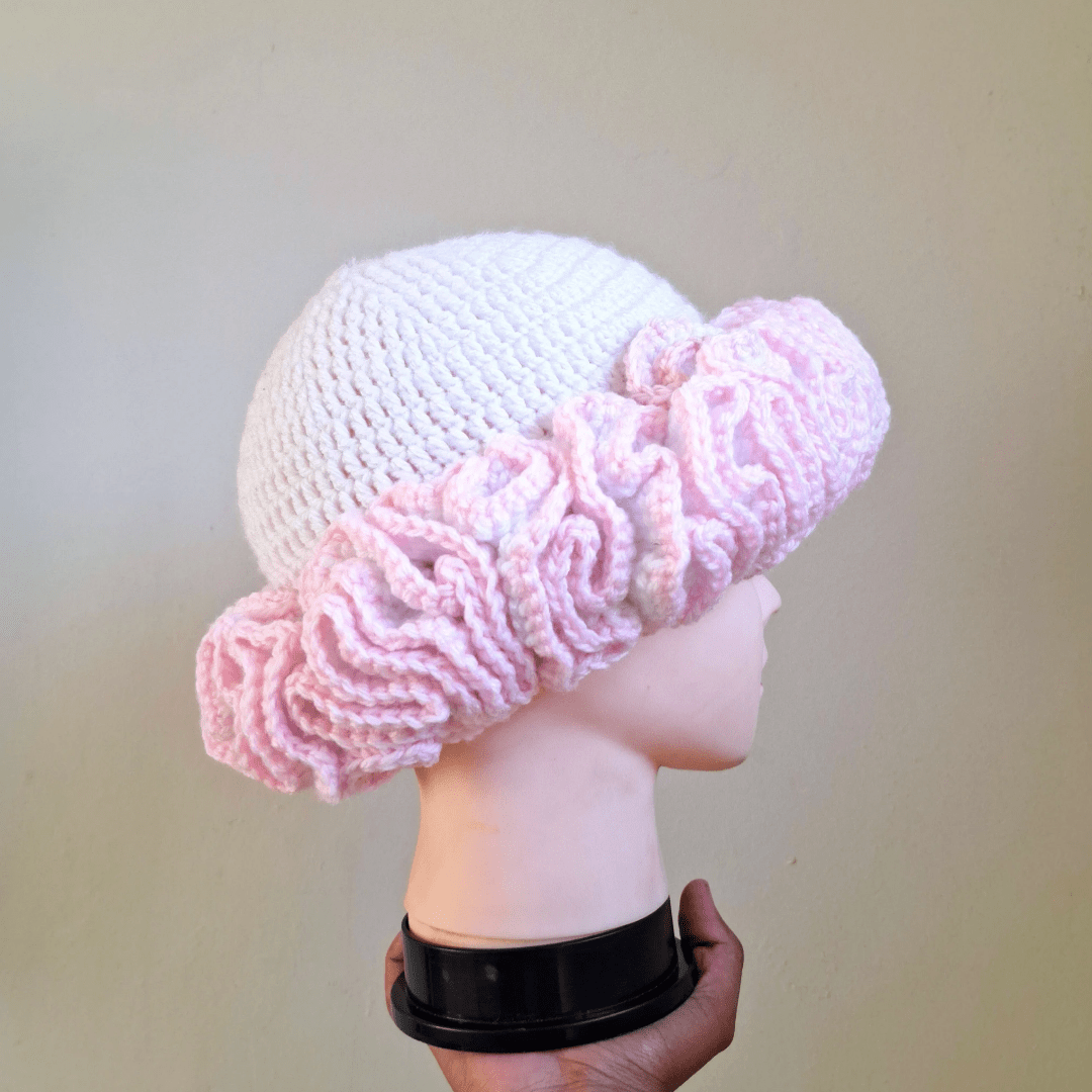Outlined Classique Ruffle Hat – Cleo Kalon Creations